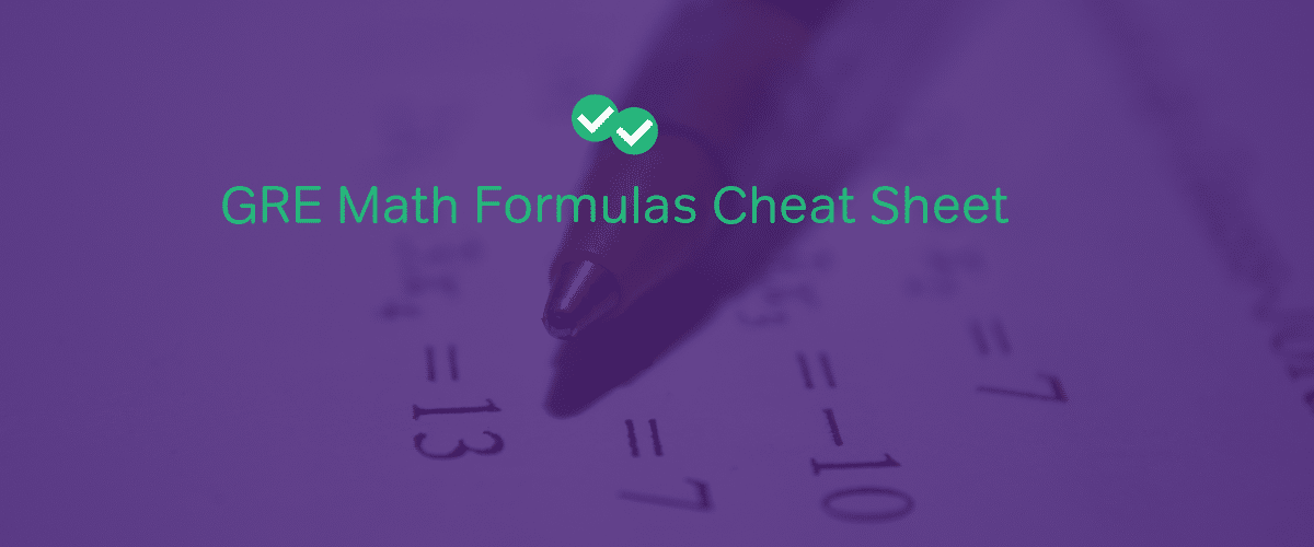 GRE Math Formulas Cheat Sheet