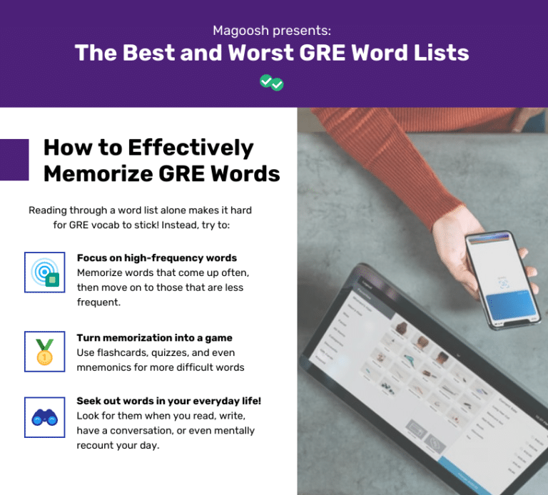 The Best and Worst GRE Word Lists (2025) - Magoosh Blog — GRE® Test