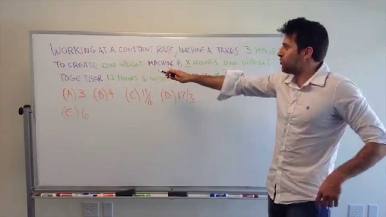 SAT Math Friday: Work Rate Questions - Magoosh Blog | High School