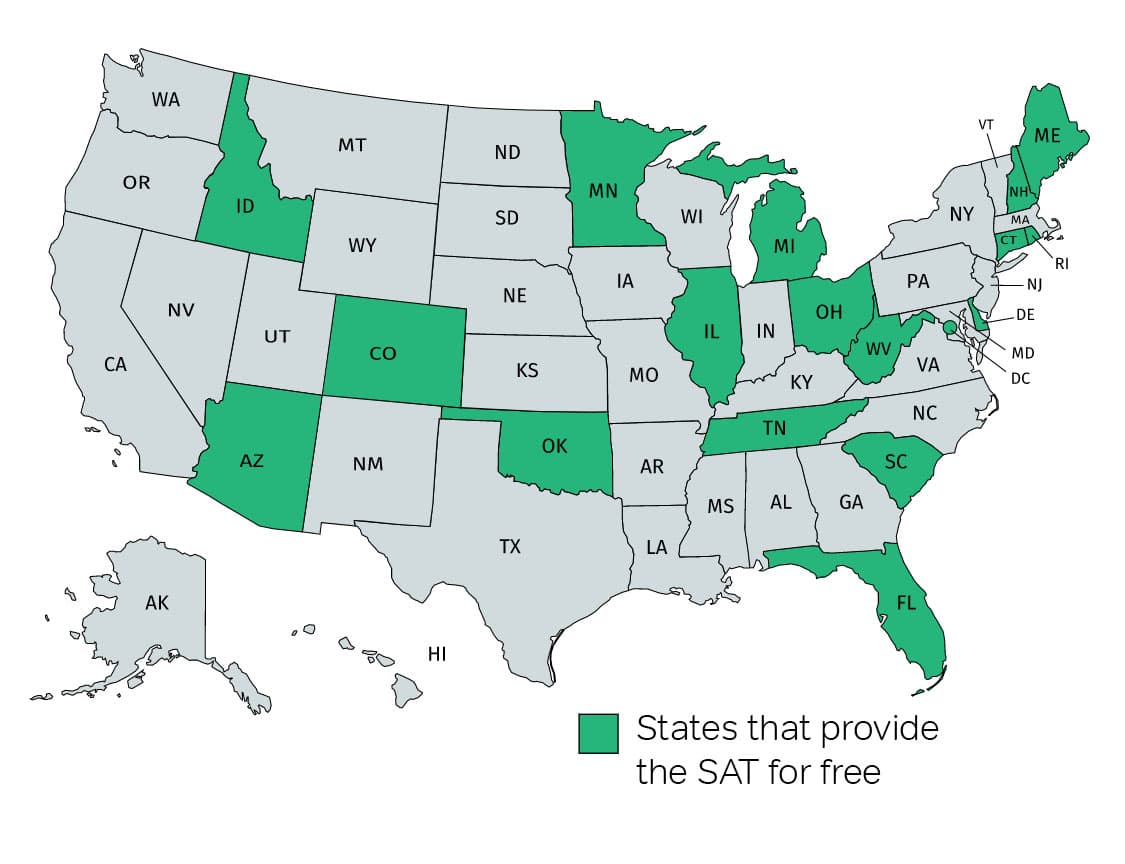 Free SAT Tests by State - Magoosh Blog | SAT